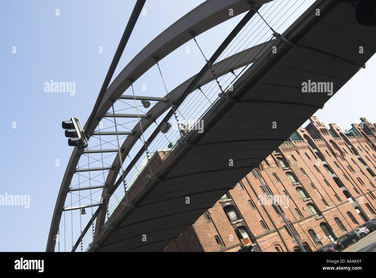 Red brick footbridge hi-res stock photography and images - Alamy