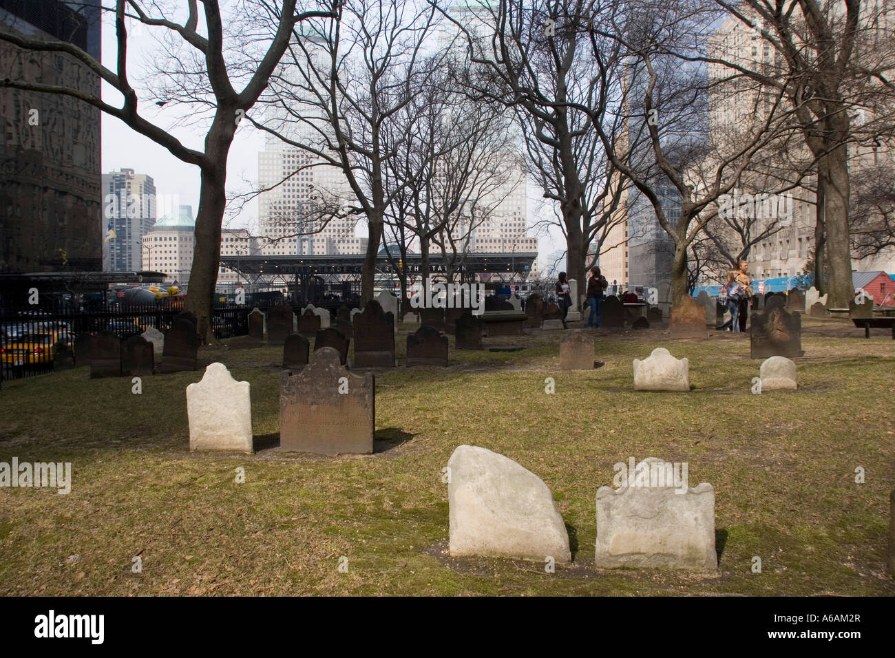 Churchyard of St Paul's Chapel near Site of World Trade Center Ground ...