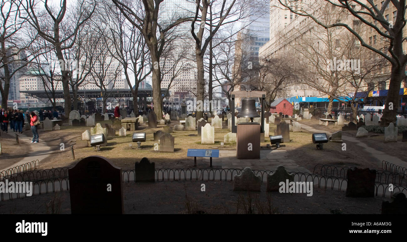 Bell of Hope in Churchyard of St Paul's Chapel near Site of World Trade ...