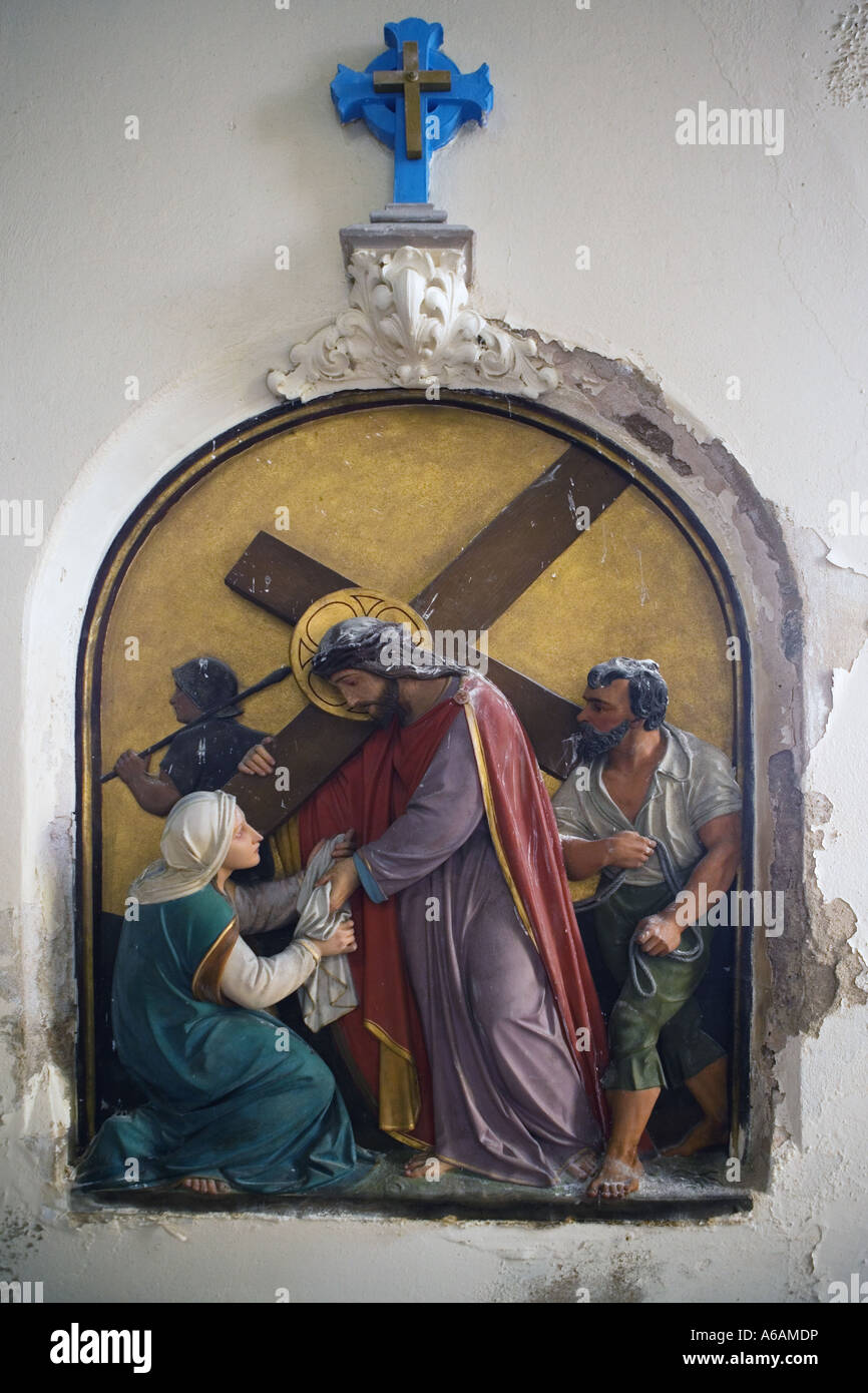 Roman Catholic Parish Church Interior Mural Stock Photo - Alamy