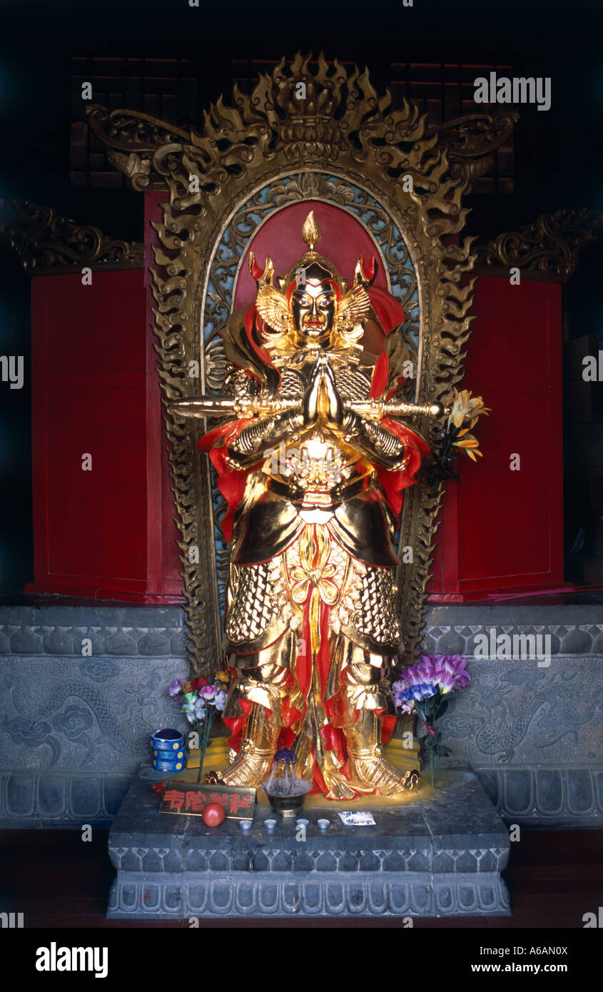 China, Liaoning, Shenyang, Bei Ta (North Pagoda), Wei Tuo Buddha ...