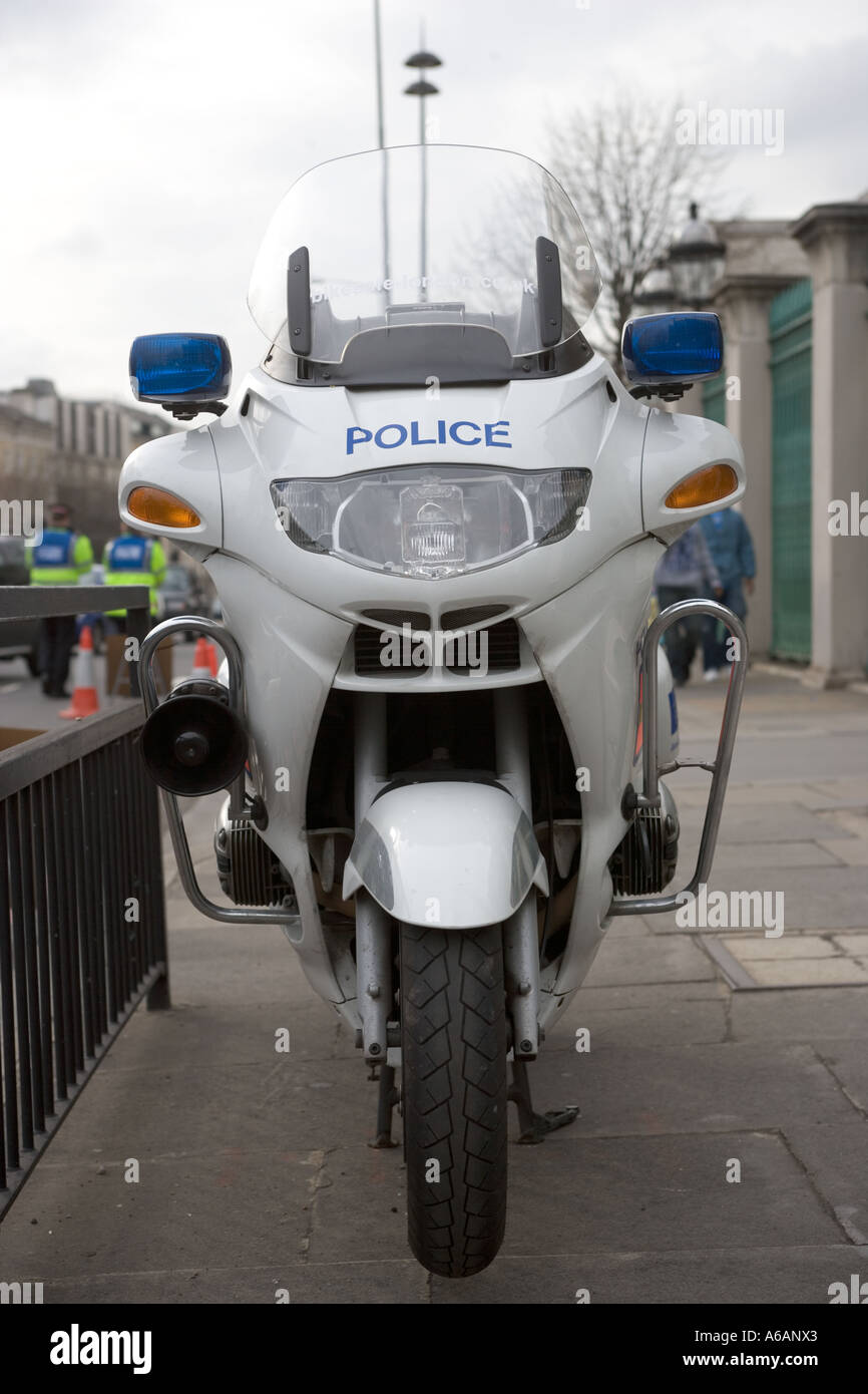 Police Motorcycle London England Stock Photo - Alamy
