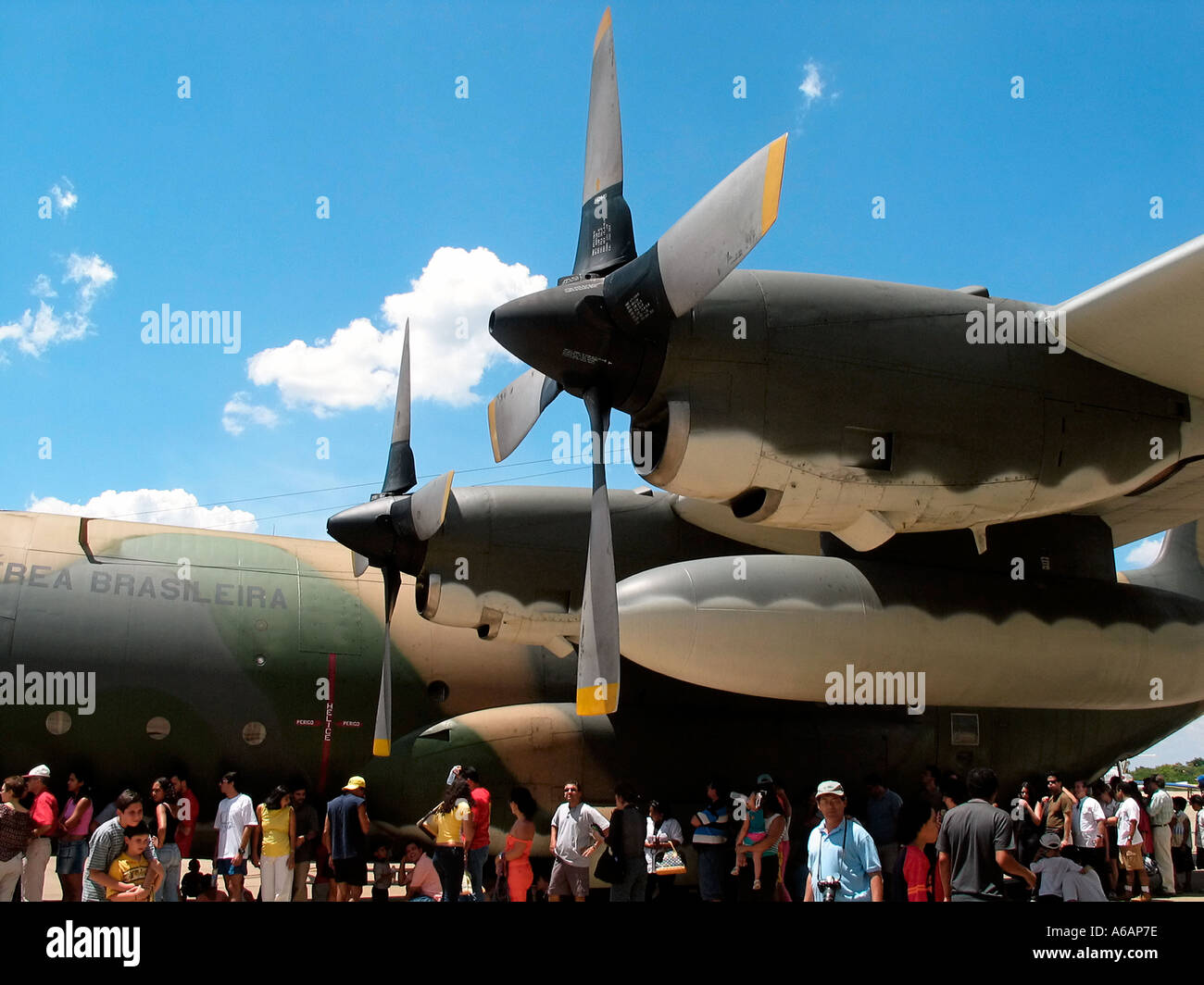 Hercules C 130 four blades Propellers Stock Photo - Alamy