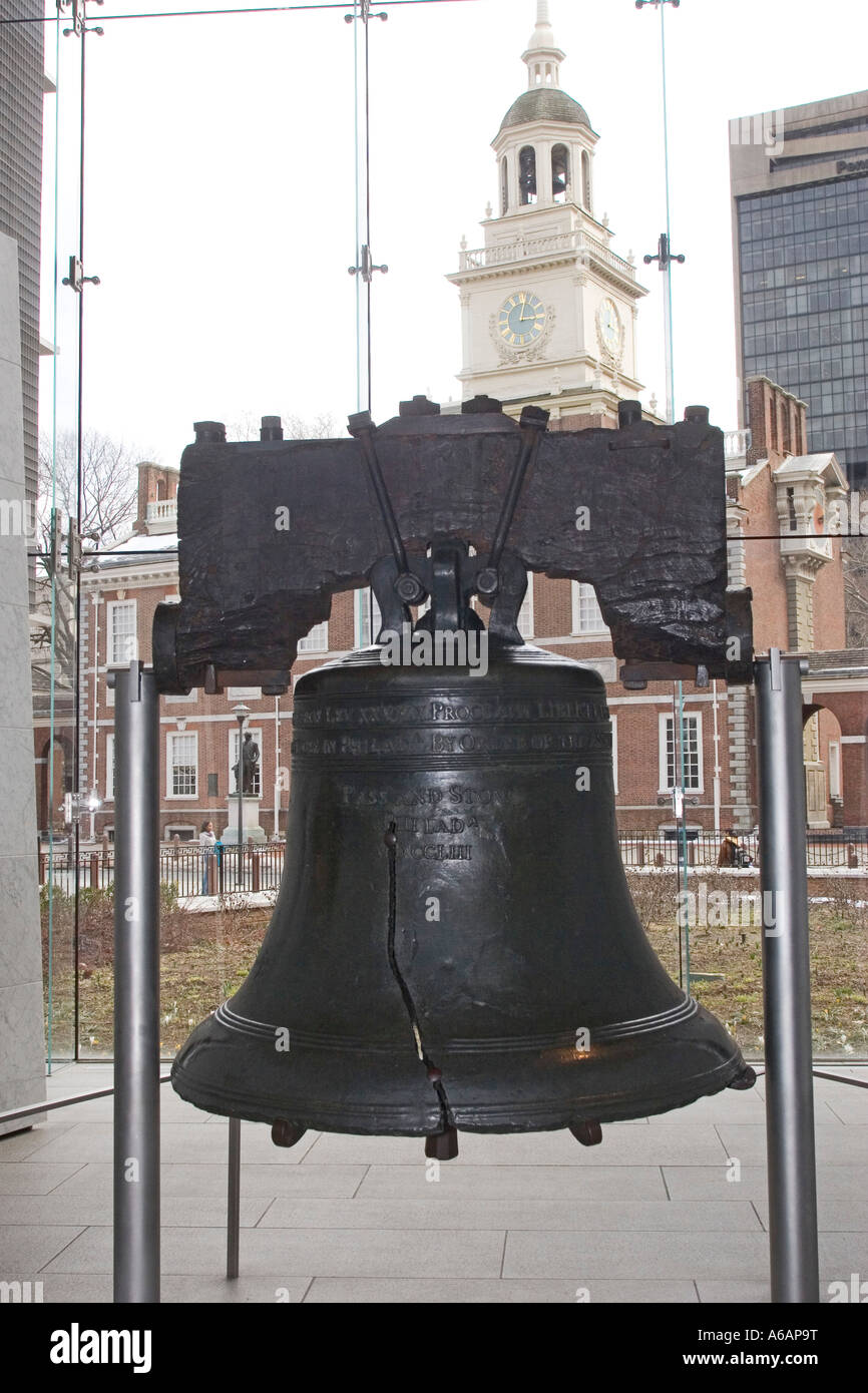 The Liberty Bell and Independence Hall Philadelphia Pennsylvania PA USA ...