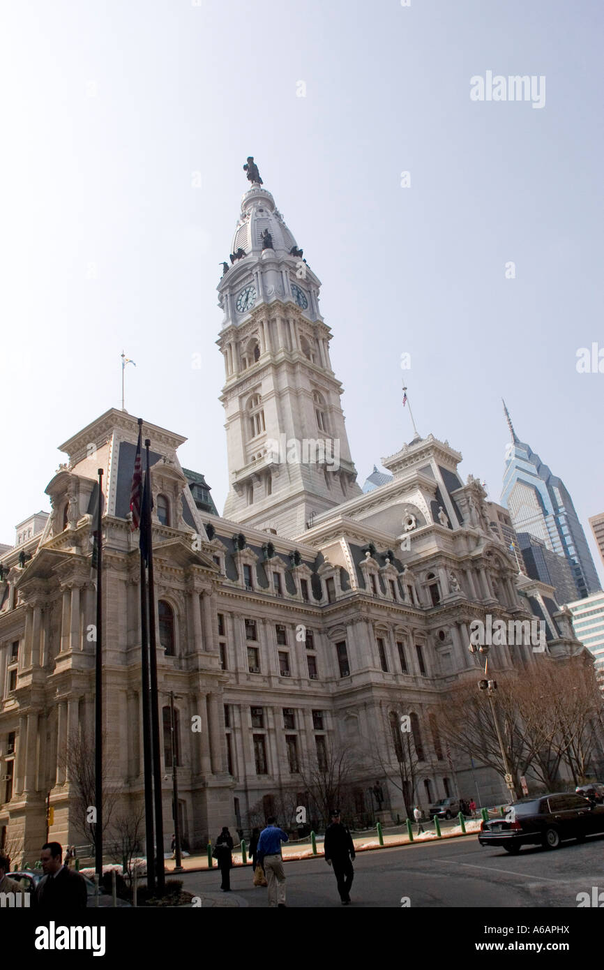 City Hall in Penn Square Philadelphia Pennsylvania USA Stock Photo - Alamy