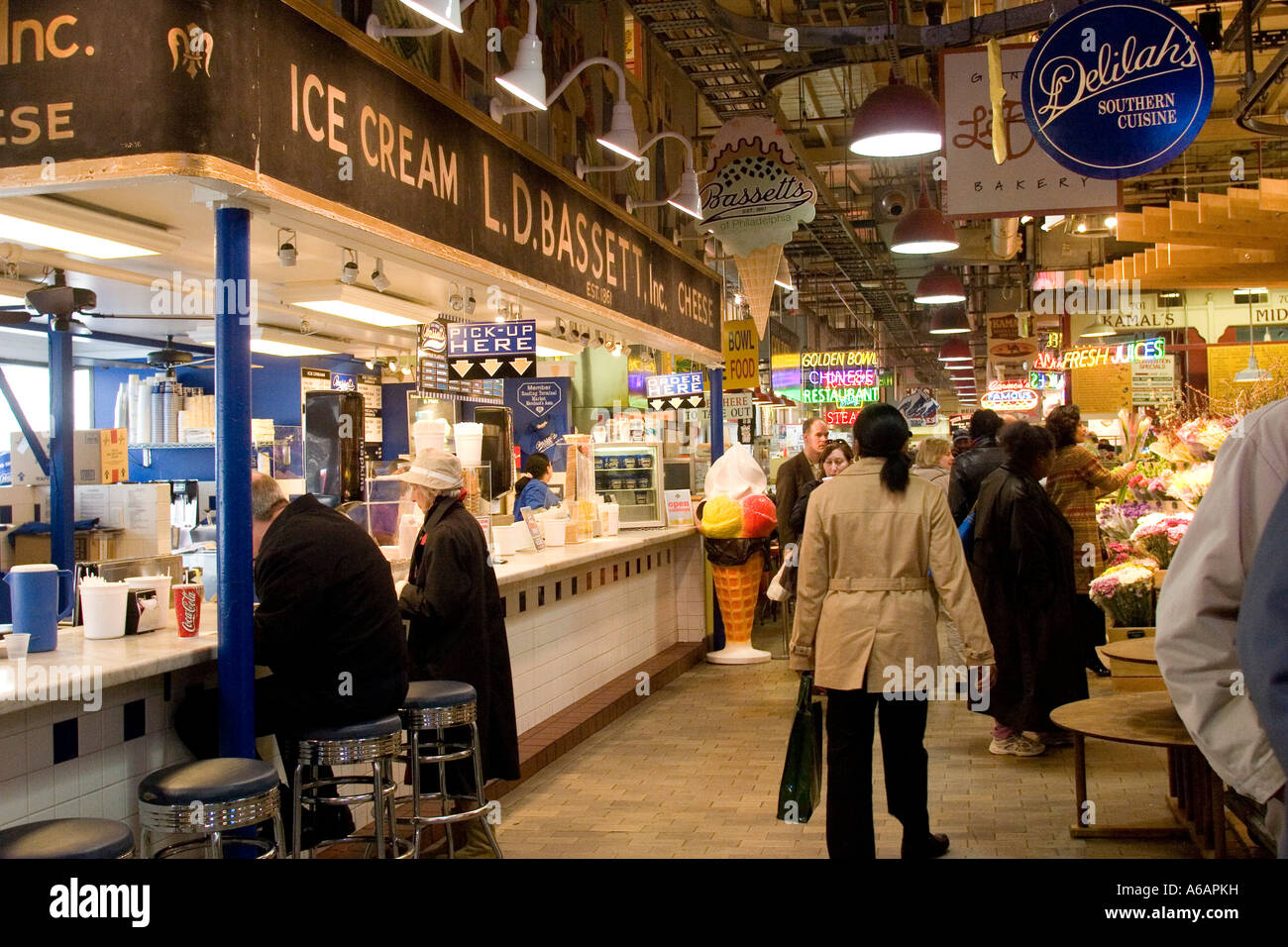 Reading Terminal Market Philadelphia Pennsylvania PA Stock Photo - Alamy