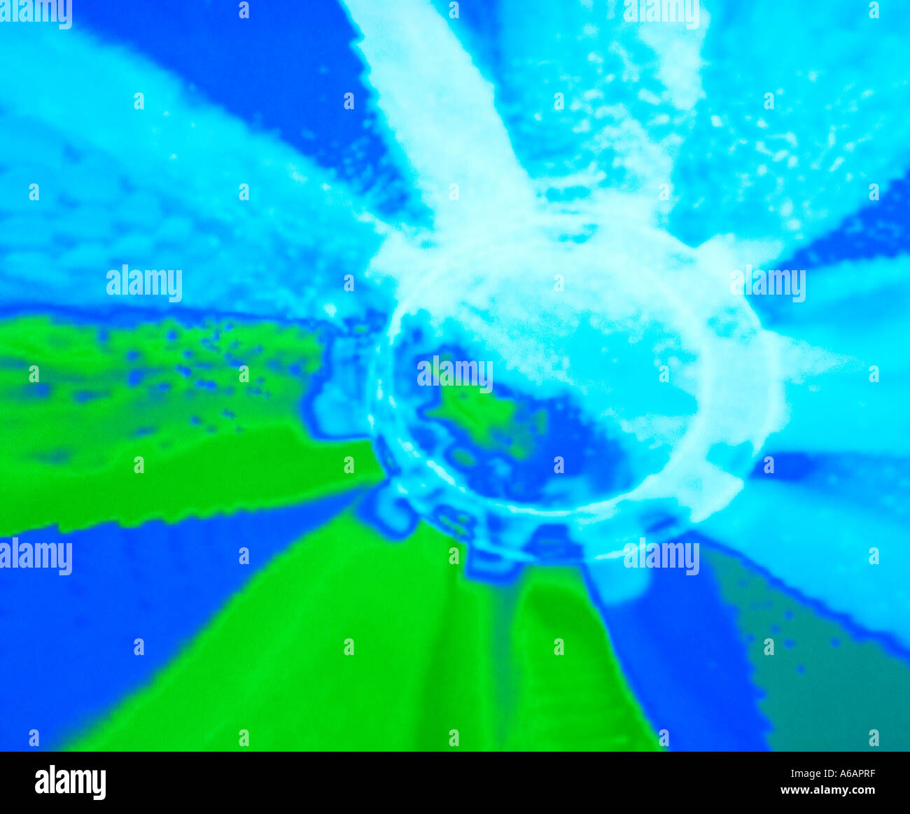 computer generated background pattern in blue and green Stock Photo - Alamy