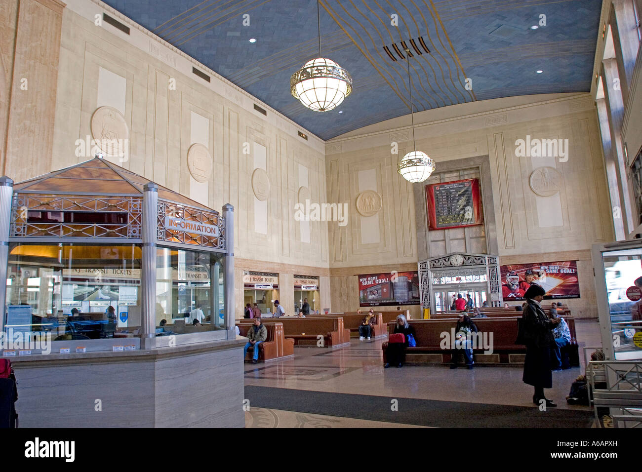 Penn railroad station Newark New Jersey NJ USA Stock Photo - Alamy