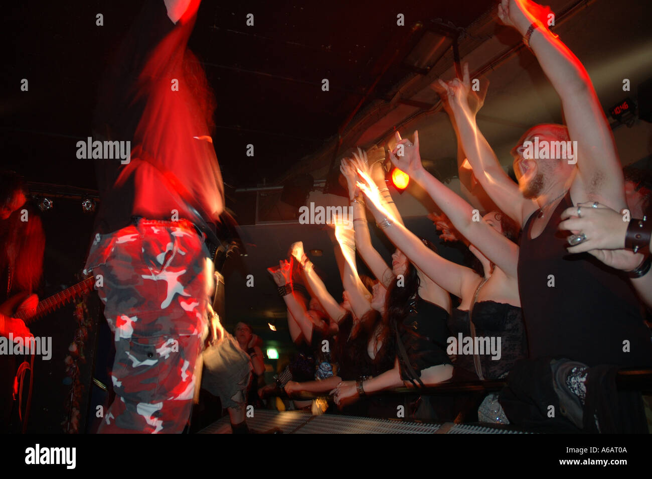 excited audience at goth rock concert Brisbane Queensland Australia dsc ...