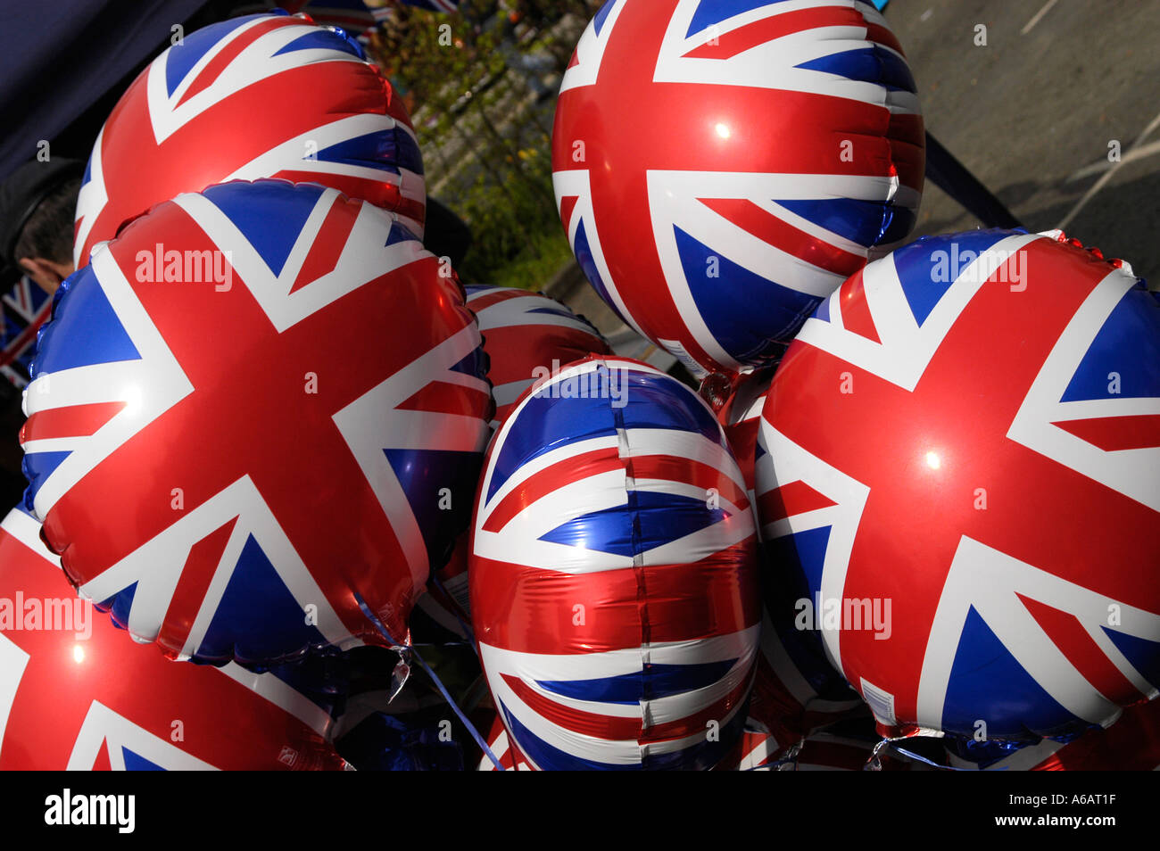 Union flag balloons hi-res stock photography and images - Alamy