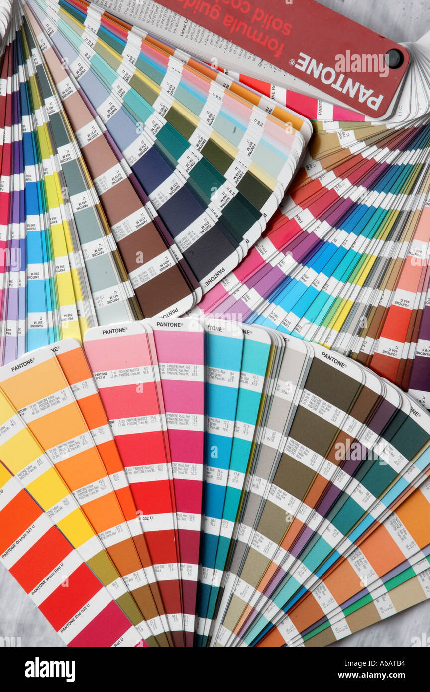Pantone printing industry standard colour charts dsca 2137 Stock Photo ...