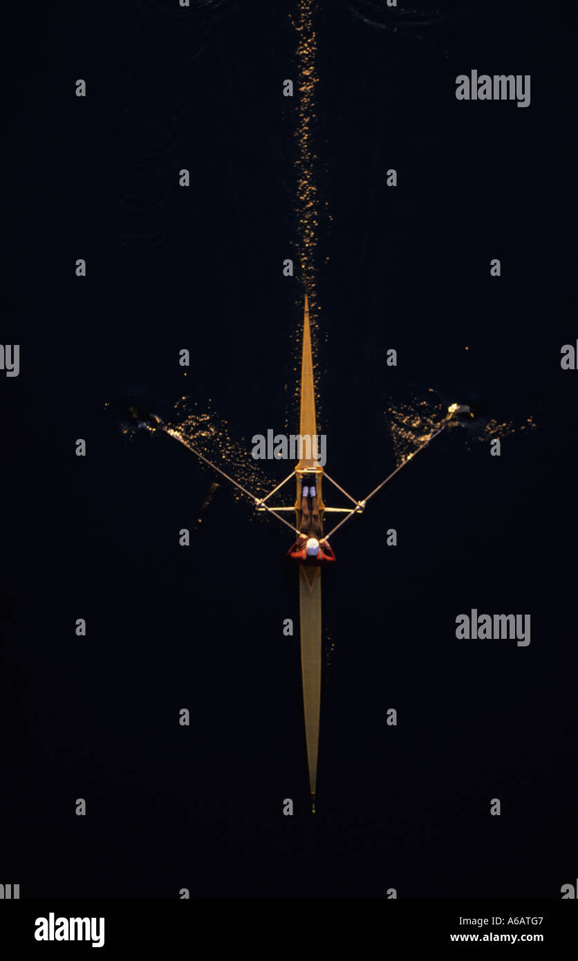 Row rowing rower shell hi-res stock photography and images - Alamy