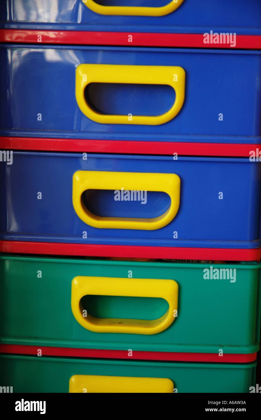 Set of plastic drawers Stock Photo - Alamy