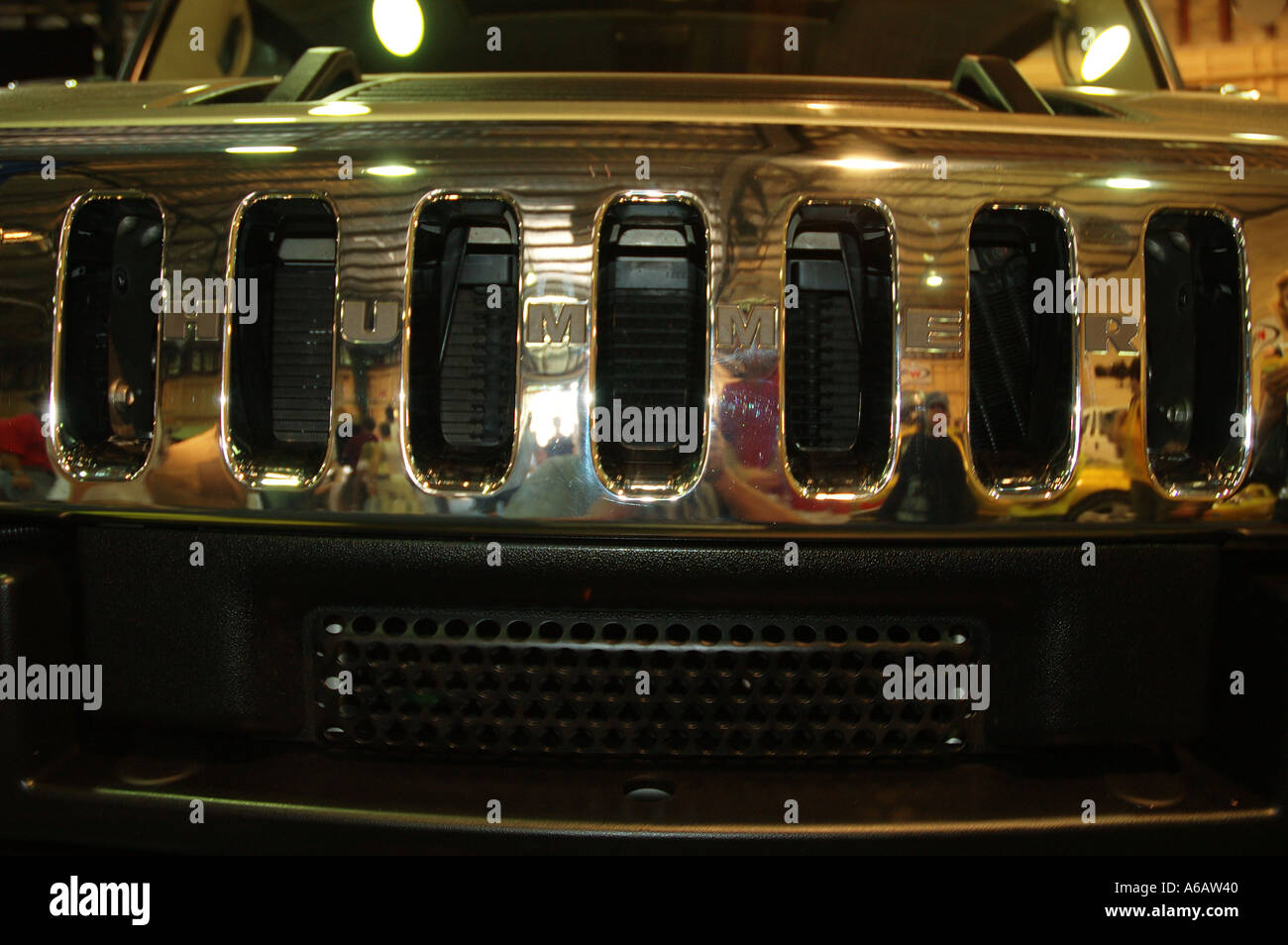 humvee sports receation vehicle grille dsca 2339 Stock Photo - Alamy