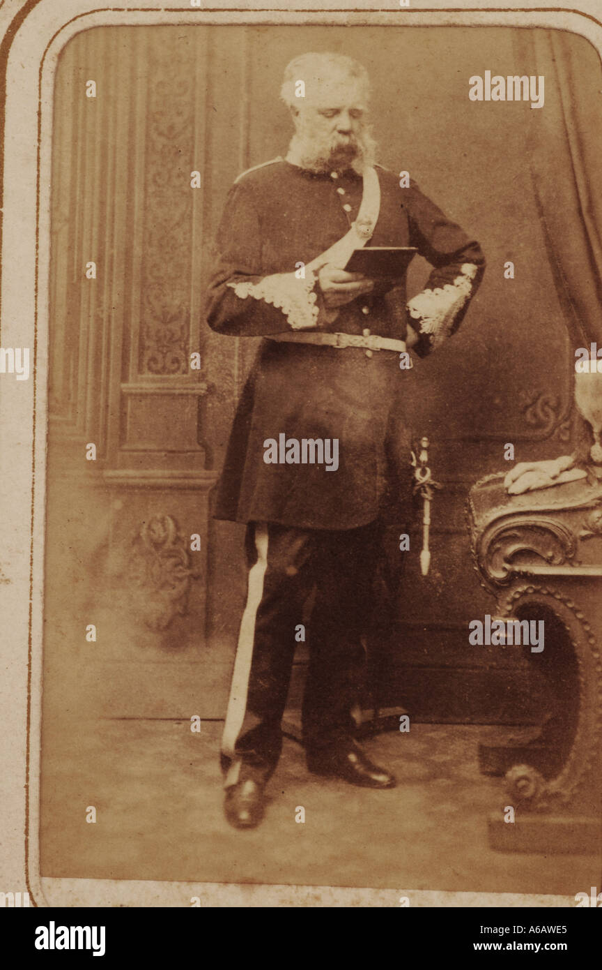 Victorian English Army officer late 1800s dsca 1981 Stock Photo - Alamy