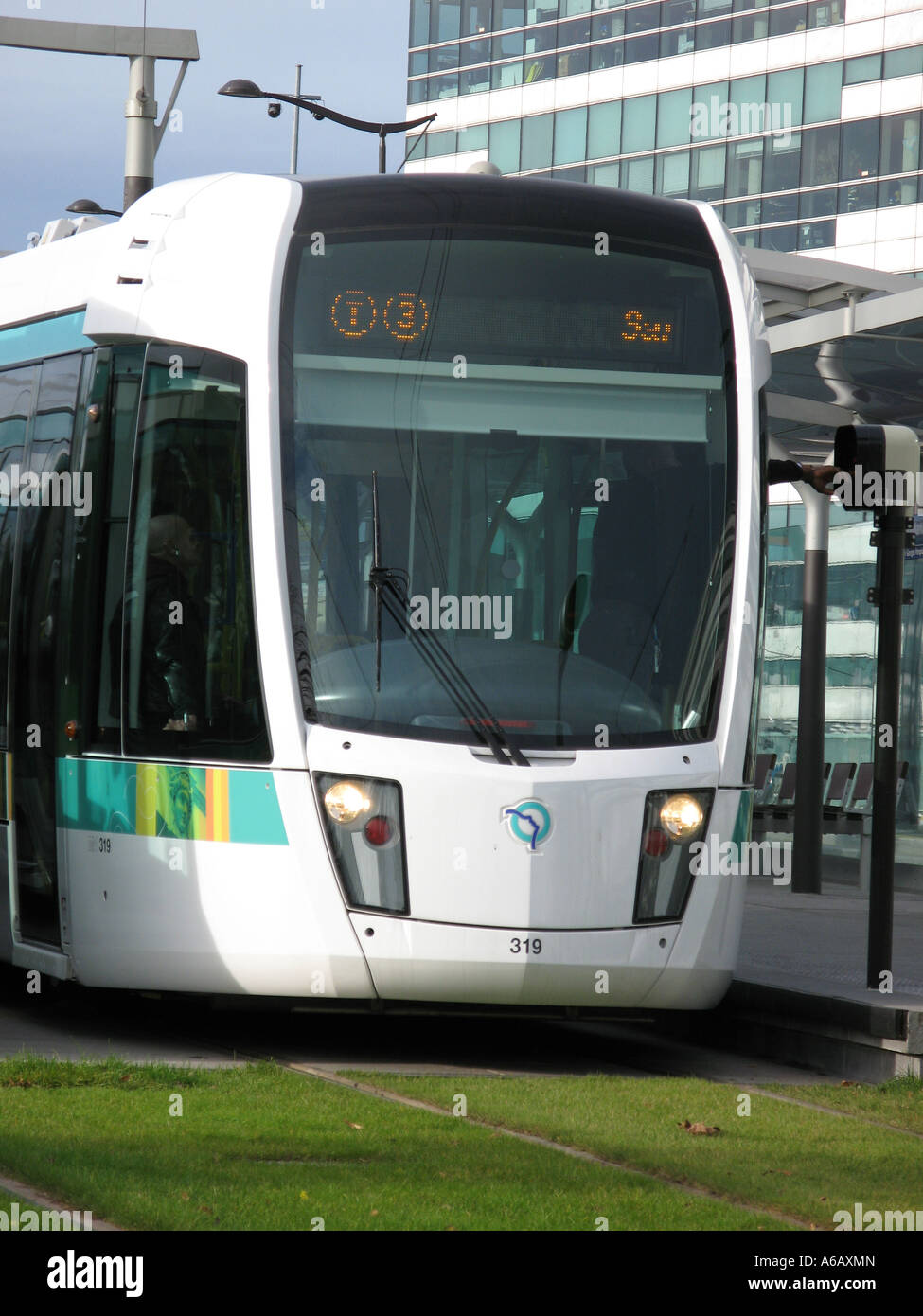 Tramway in Paris France Stock Photo - Alamy