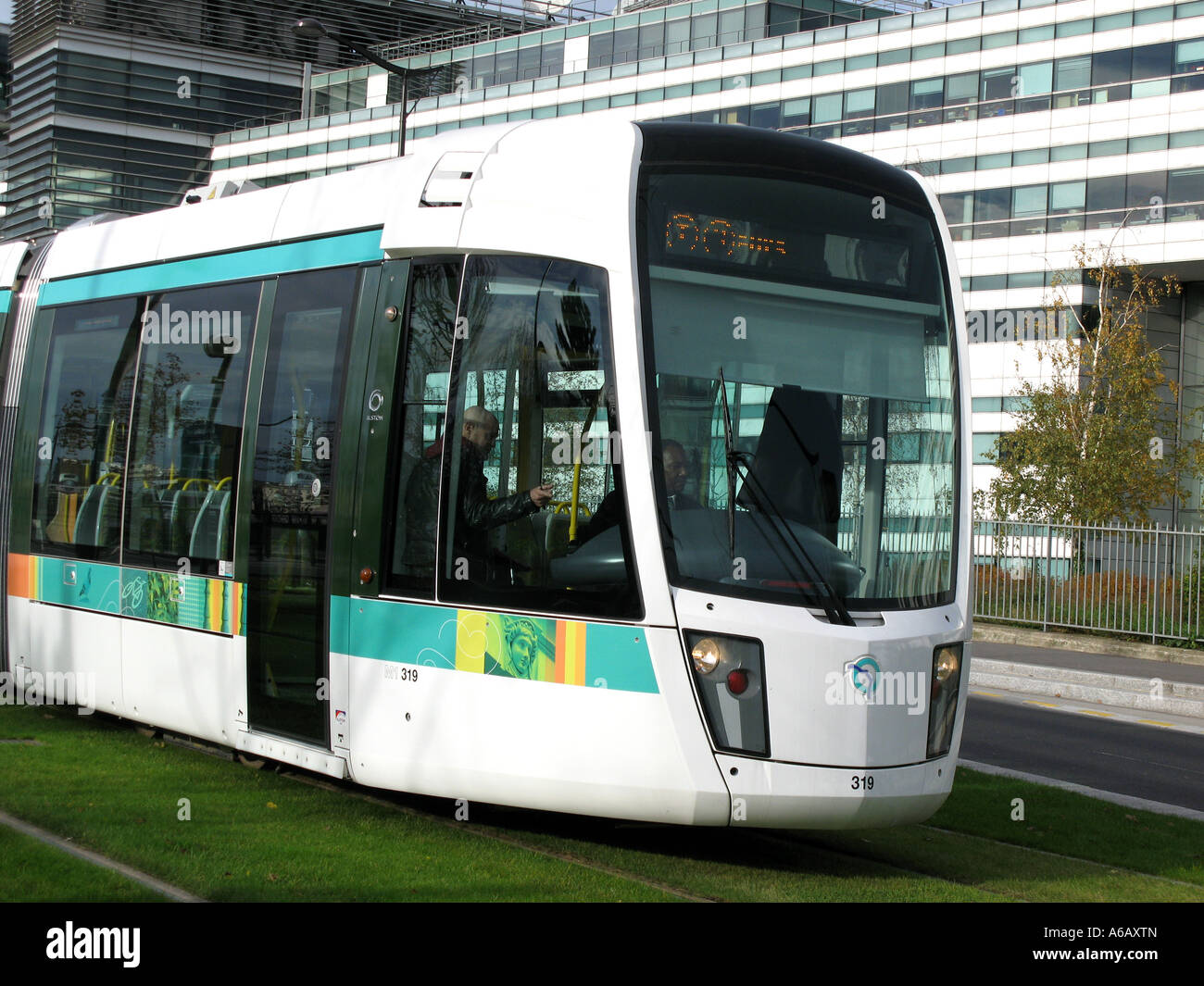 Tramway in Paris France Stock Photo - Alamy