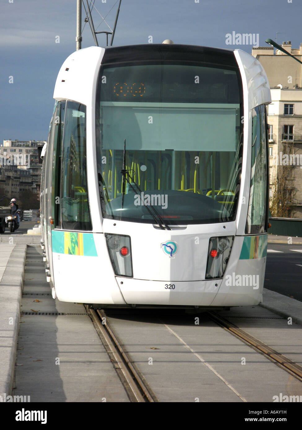 Tramway in Paris France Stock Photo - Alamy