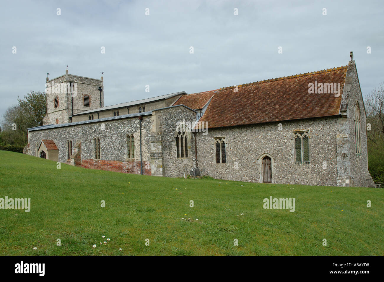St Andrew s church Nether Wallop Stock Photo - Alamy