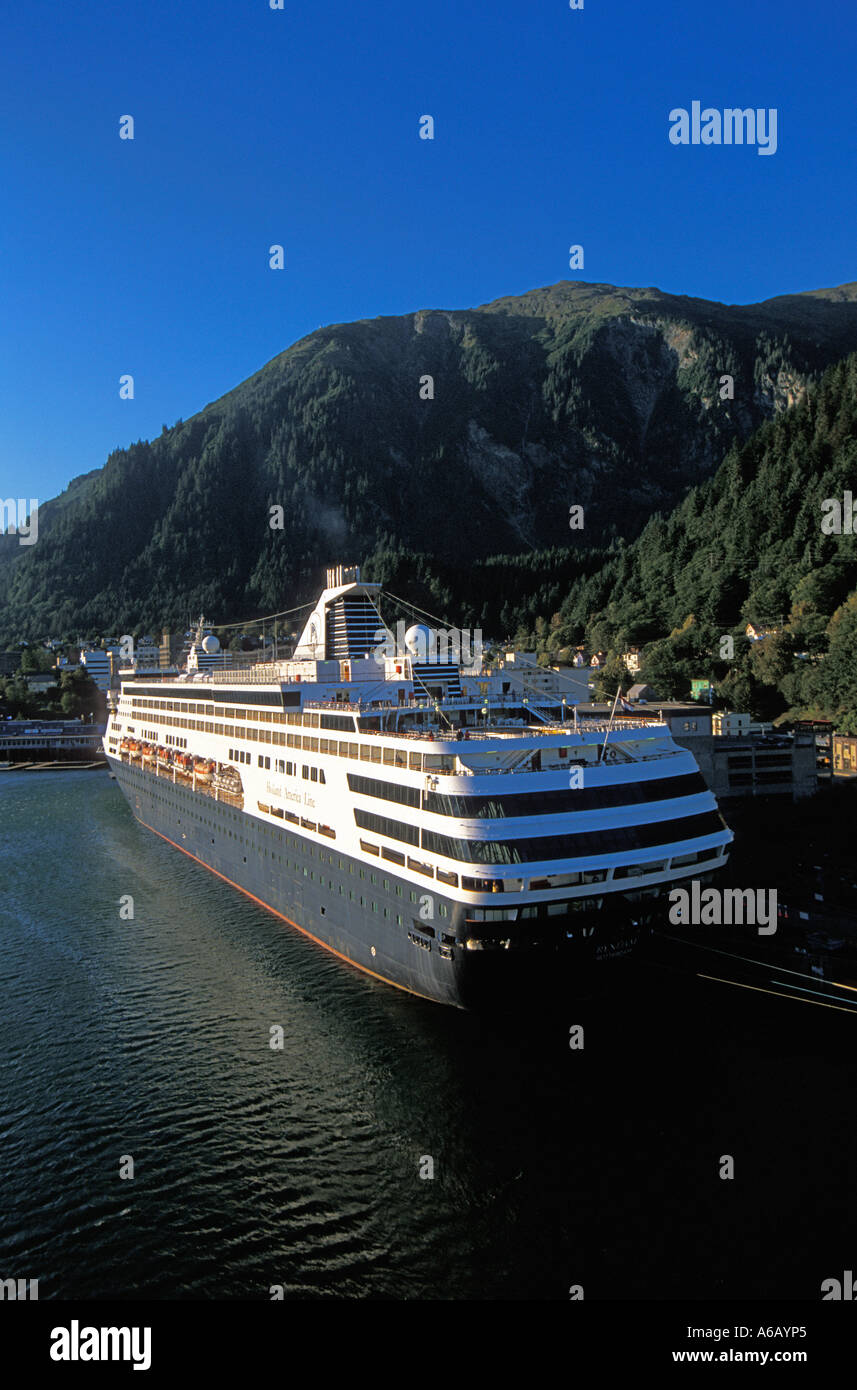 Cruise ship at the Port of Juneau Alaska United States Stock Photo - Alamy