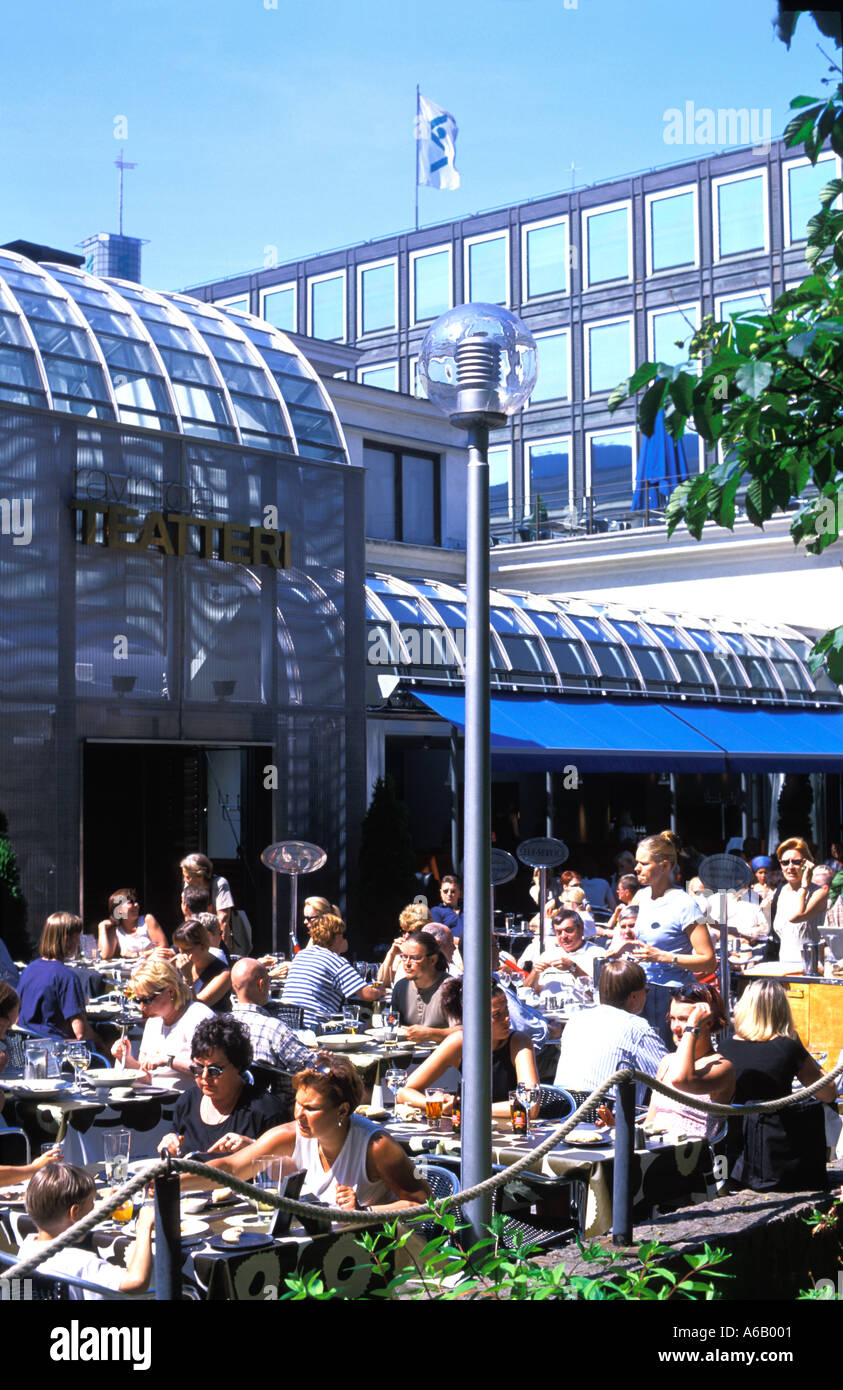 FINLAND HELSINKI RESTAURANT TEATTERI ESPLANADEN Stock Photo - Alamy
