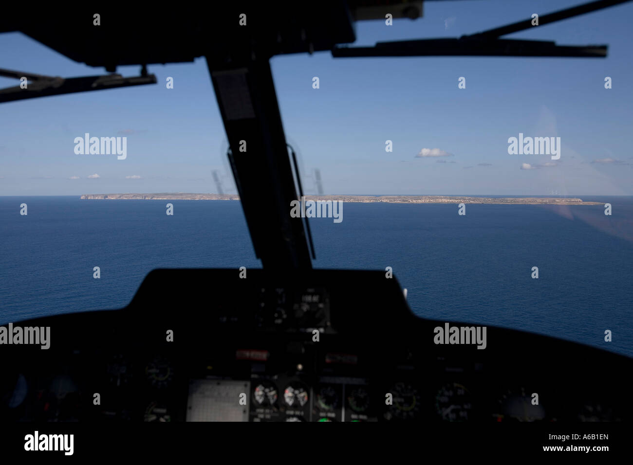 View from a flying helicopter Stock Photo - Alamy