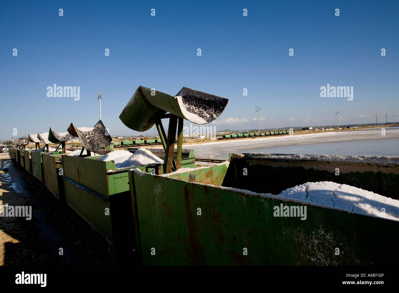 Salt mine Mozia Trapani Sicily Italy Stock Photo - Alamy
