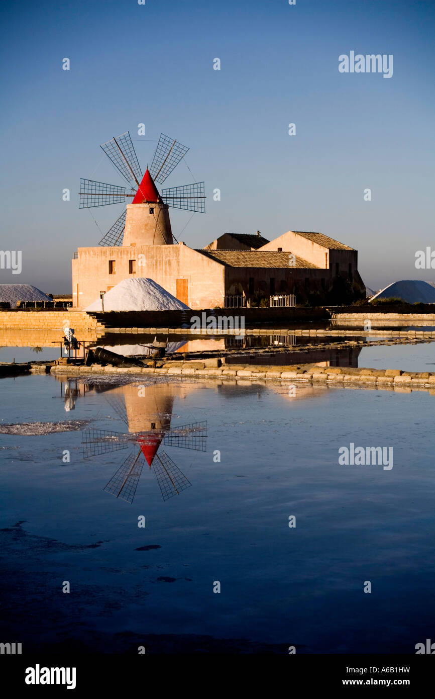 Salt mine Mozia Trapani Sicily Italy saline salina industry mineral ...