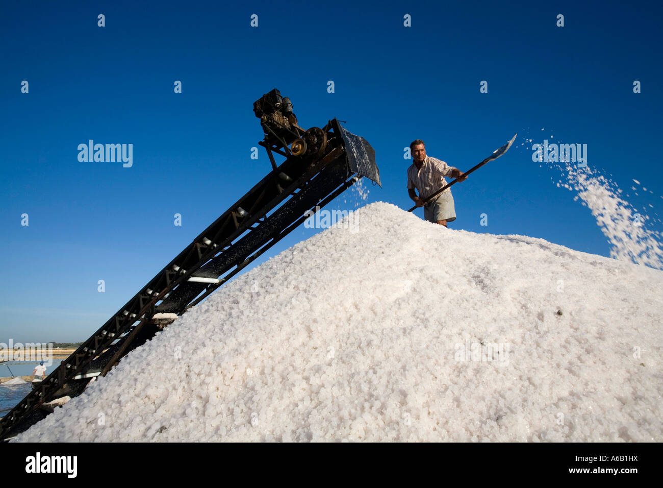 Salt mine Mozia Trapani Sicily Italy Stock Photo - Alamy