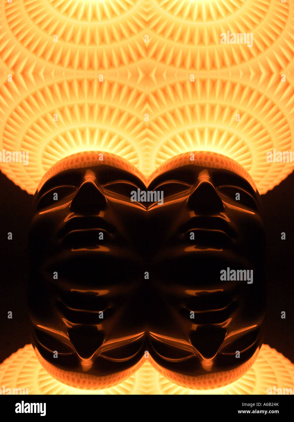 head face plastic retro light lighting illumination lampshade design ...