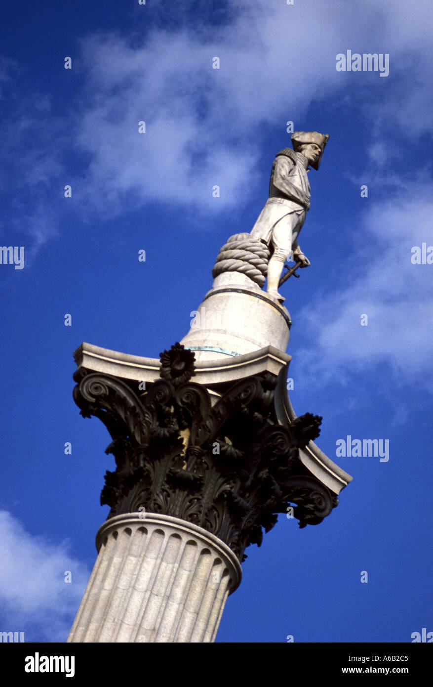 Nelson s column Trafalgar Square London England Stock Photo - Alamy