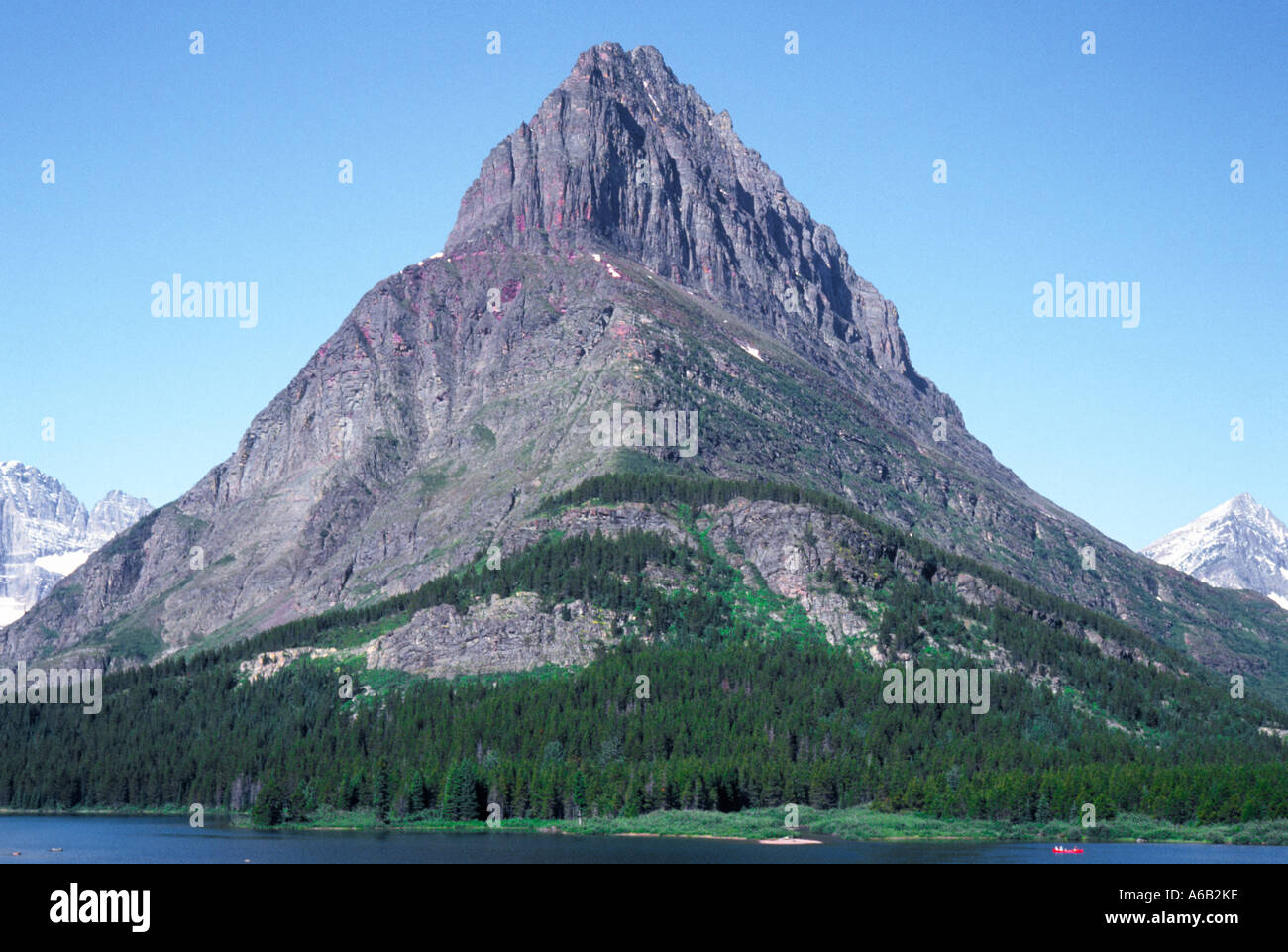 Glacier National Park, Mount Grinnell Point, Montana, Swiftcurrent Lake ...