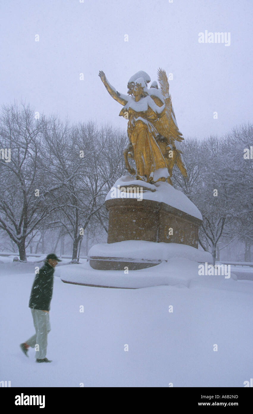 New York City Fifth Avenue Statue of General George Sherman in a ...