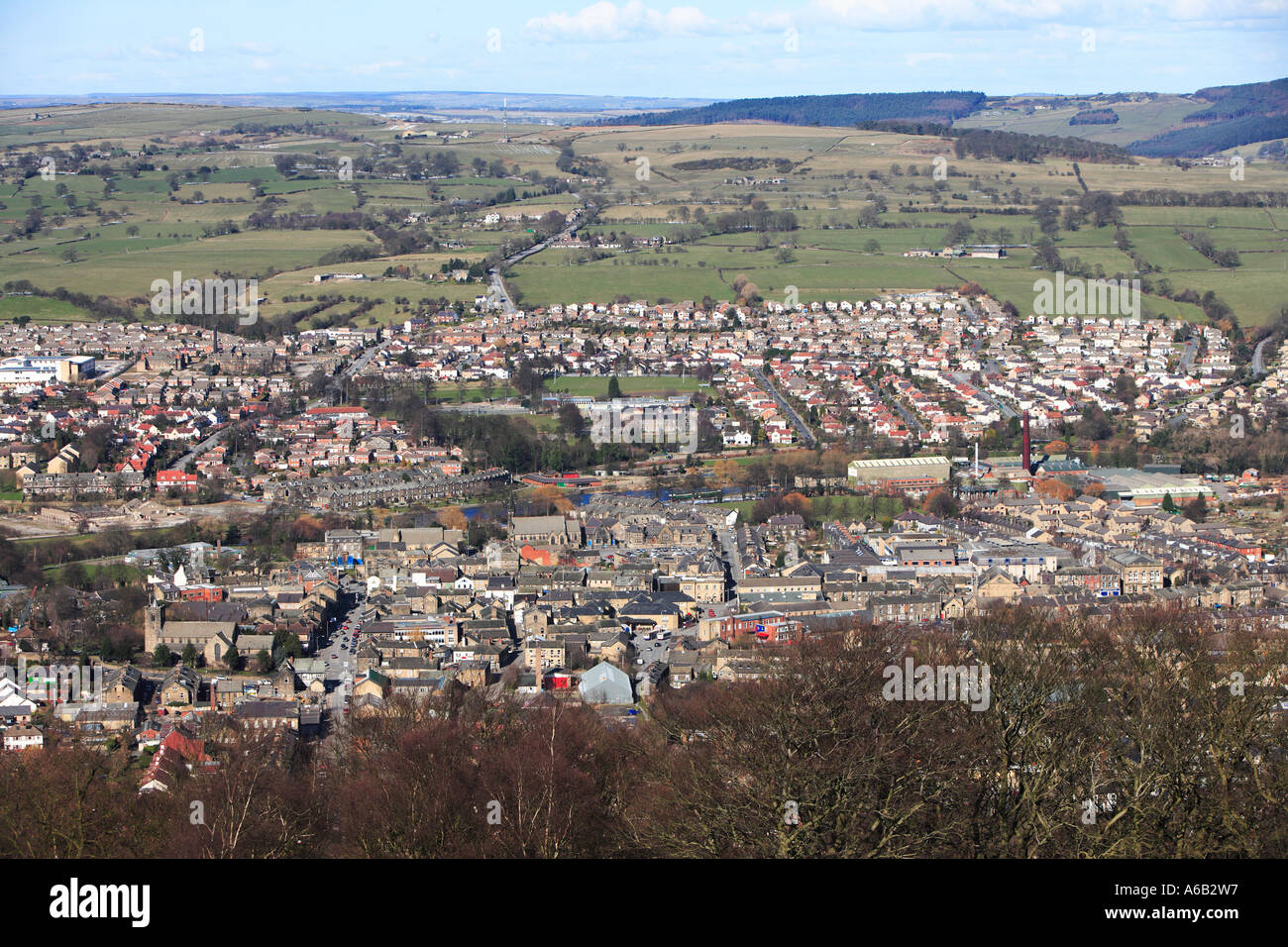 City town overview Stock Photo - Alamy
