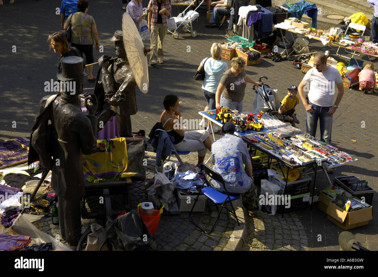 flohmarkt flea market stalls germany german deutsch deutschland europe ...