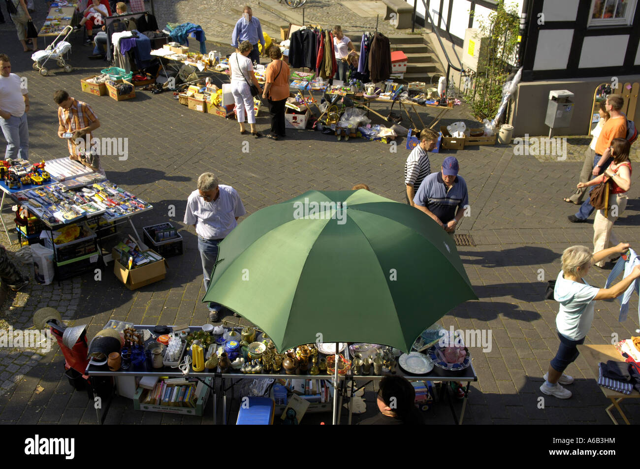 flohmarkt flea market stalls germany german deutsch deutschland europe ...