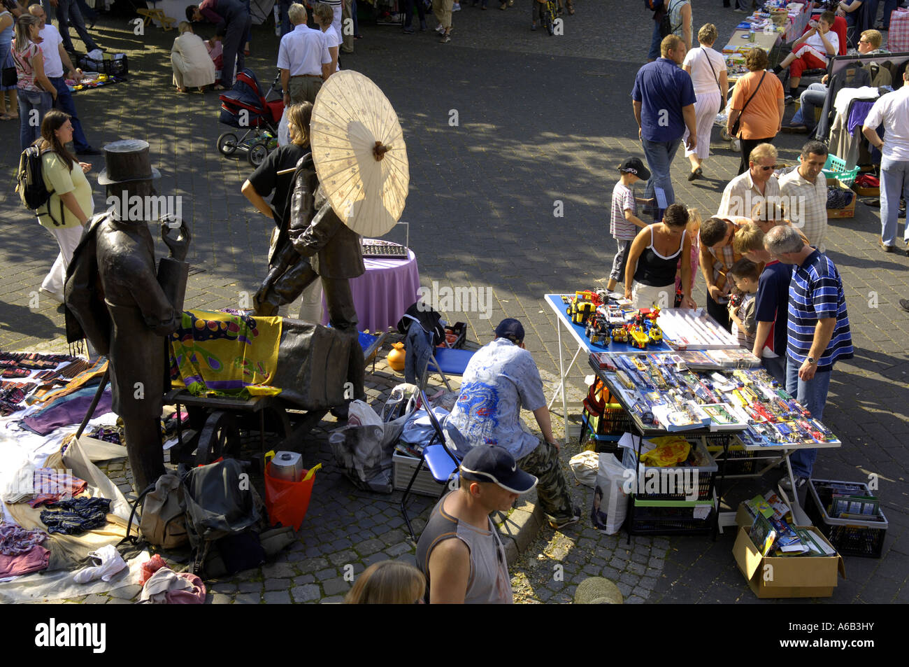 flohmarkt flea market stalls germany german deutsch deutschland europe ...