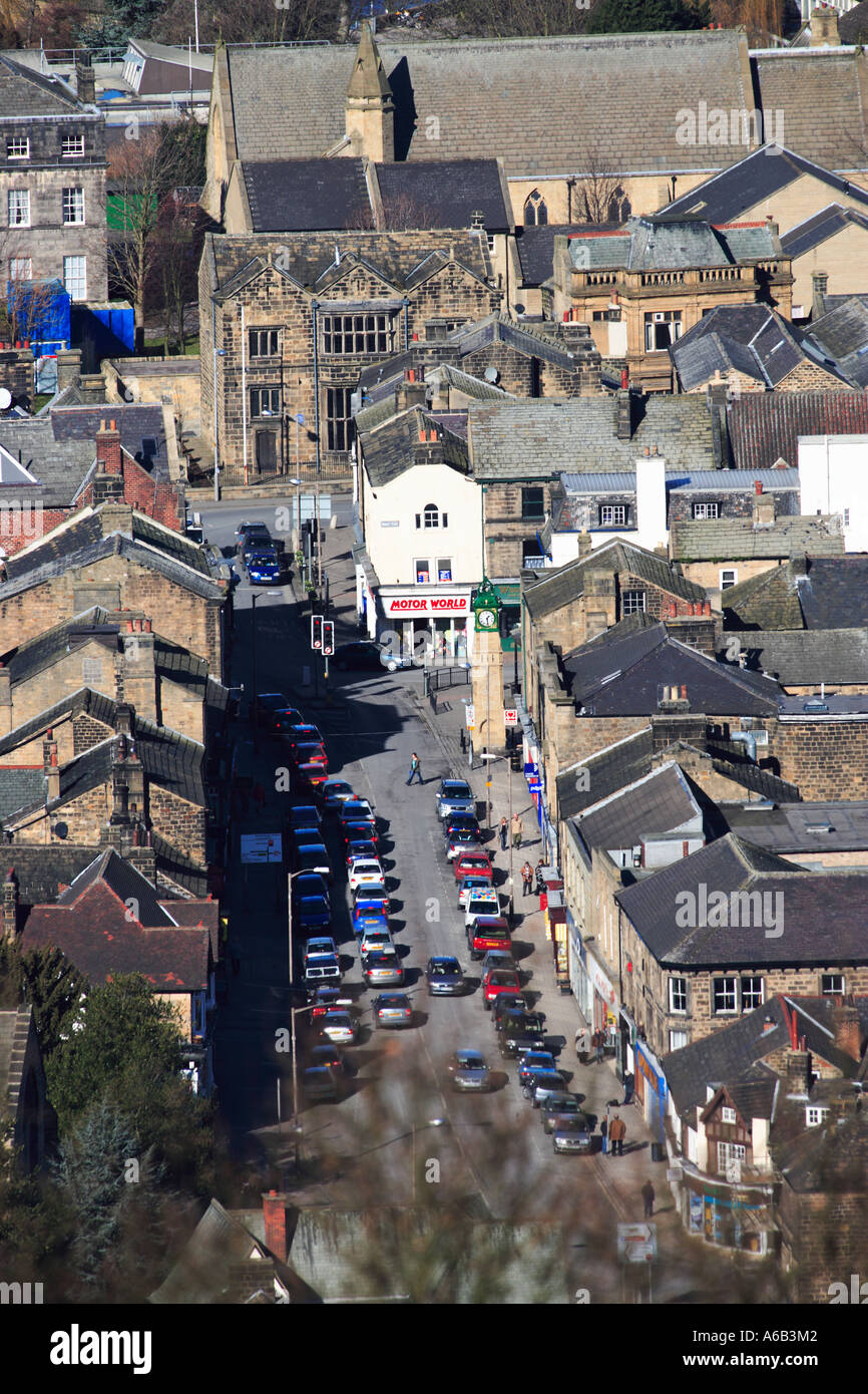 Cityscape rural landscape homes dense Stock Photo - Alamy