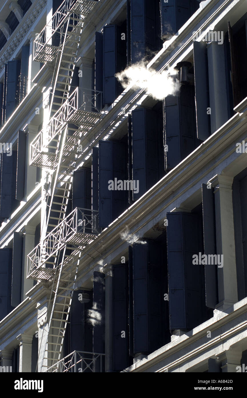 Soho stairs NY Manhattan vertical Stock Photo - Alamy