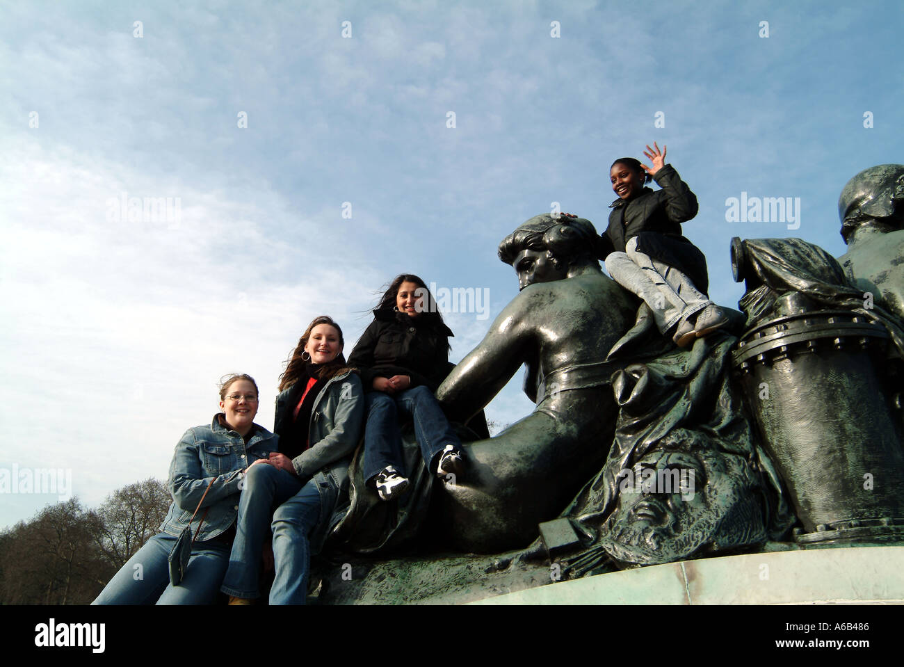 queen victoria monument Stock Photo - Alamy