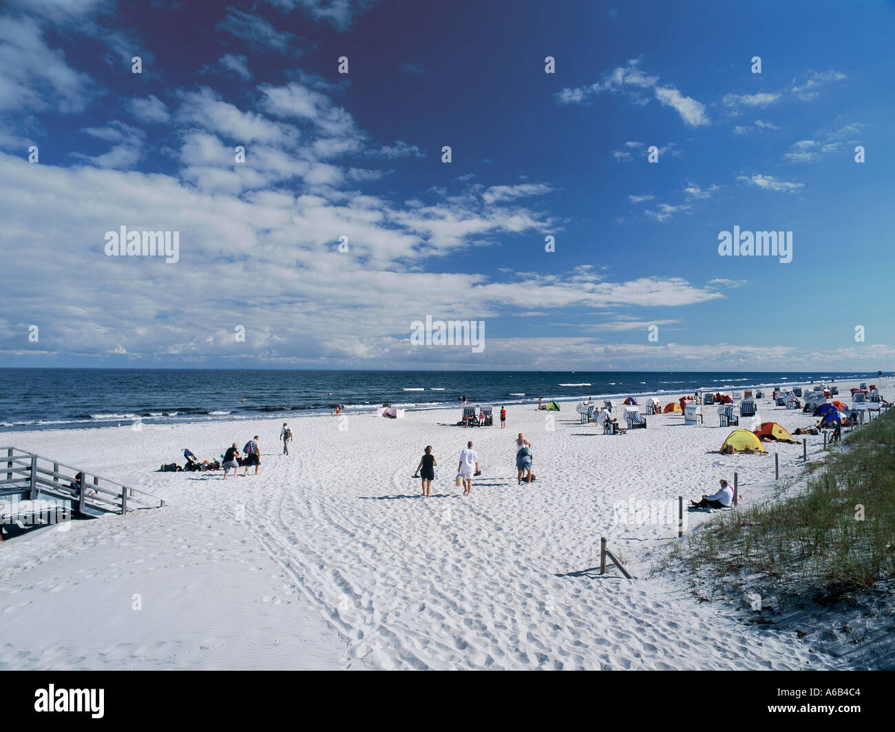 Prerow Germany Beach on the Baltic Sea Stock Photo - Alamy