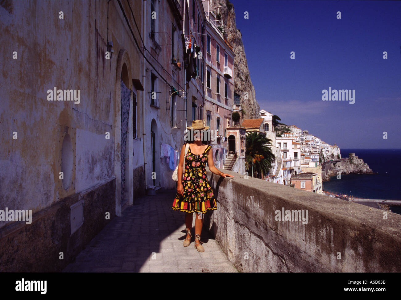 Amalfi Coast ITALY scene at Amalfi Stock Photo - Alamy