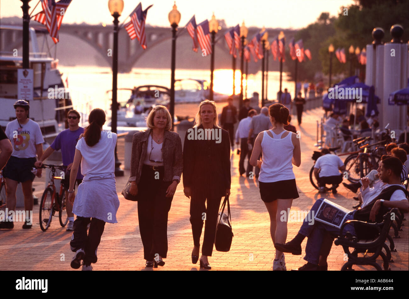 Washington harbour georgetown washington d c hi-res stock photography ...