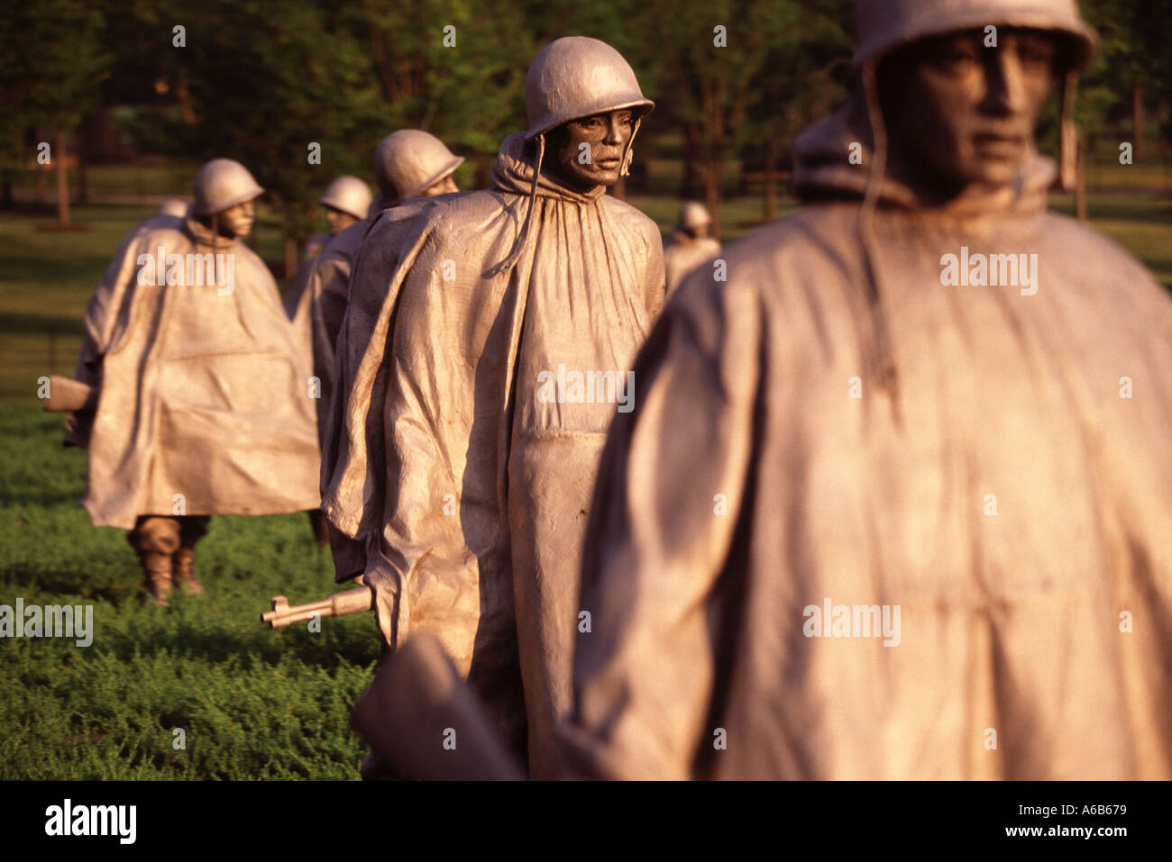 USA Washington D C Korean War Veterans Memorial Stock Photo - Alamy