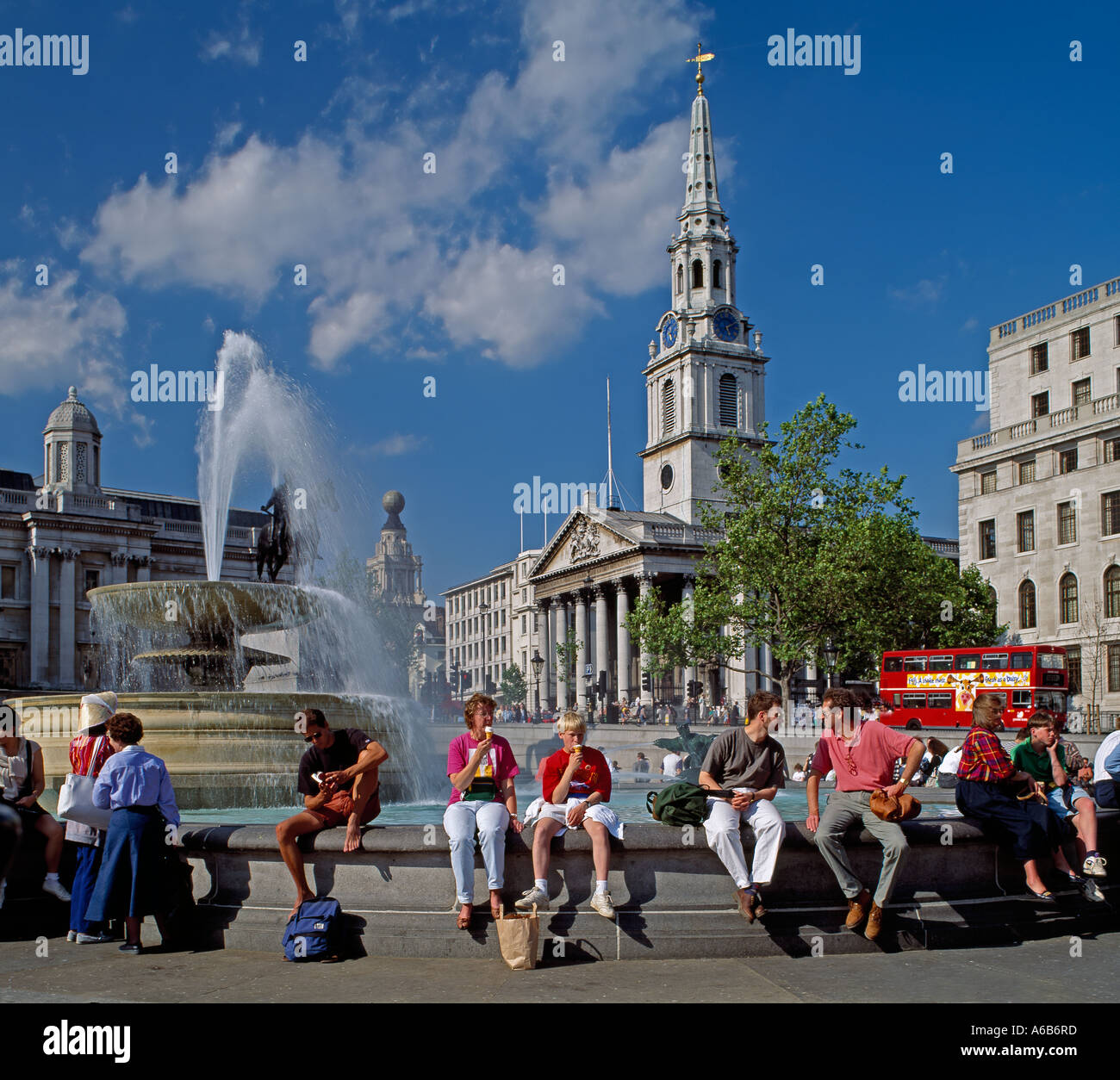 Trafalgar Square London England Stock Photo - Alamy