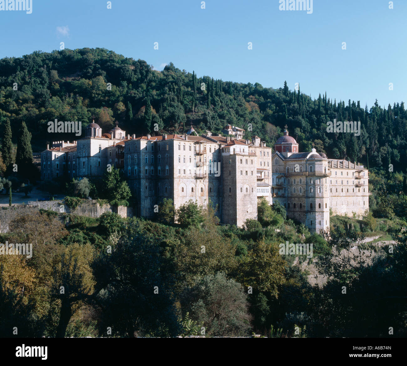 Zografou monastery, St. George Zograph, Greece Halkidiki, Athos ...