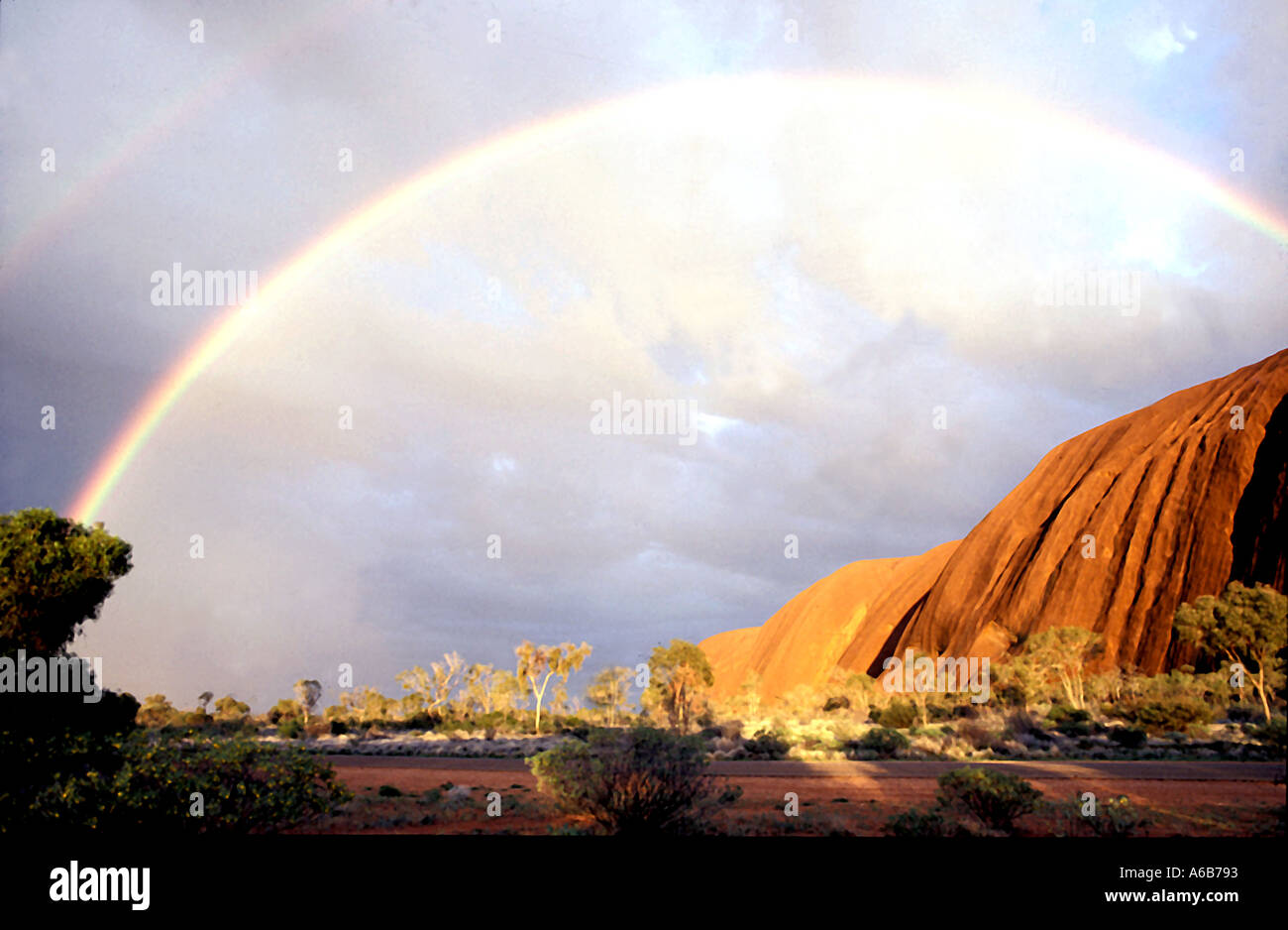 after storm in the Red Australia Stock Photo - Alamy