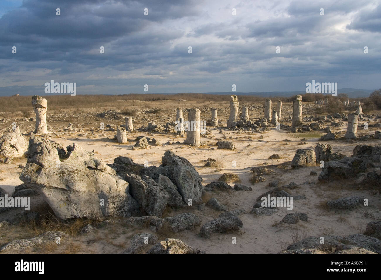 Pobiti Kamani, Nature phenomenon, standing stones, cylindrical ...