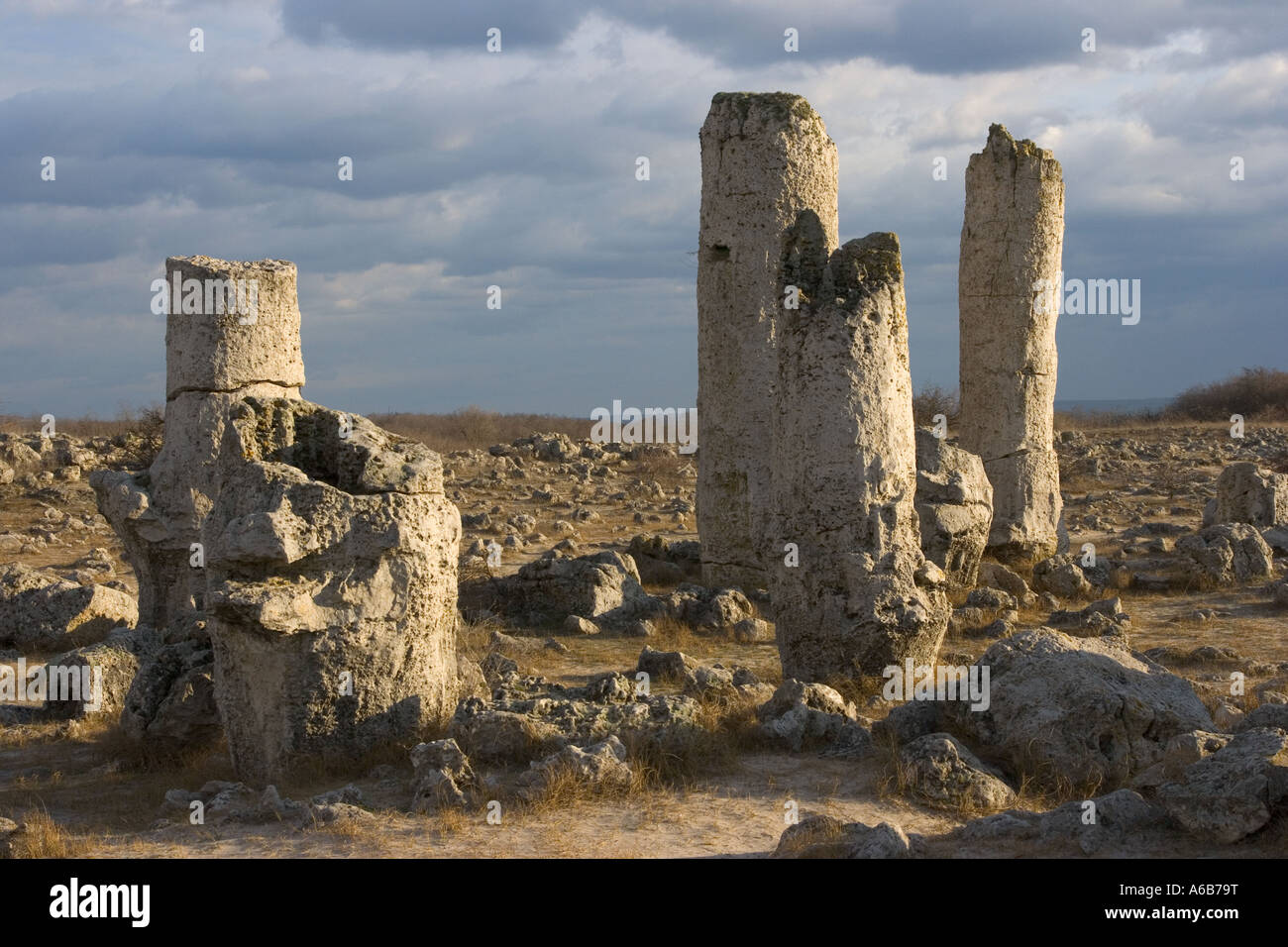Pobiti Kamani, Nature phenomenon, standing stones, cylindrical ...