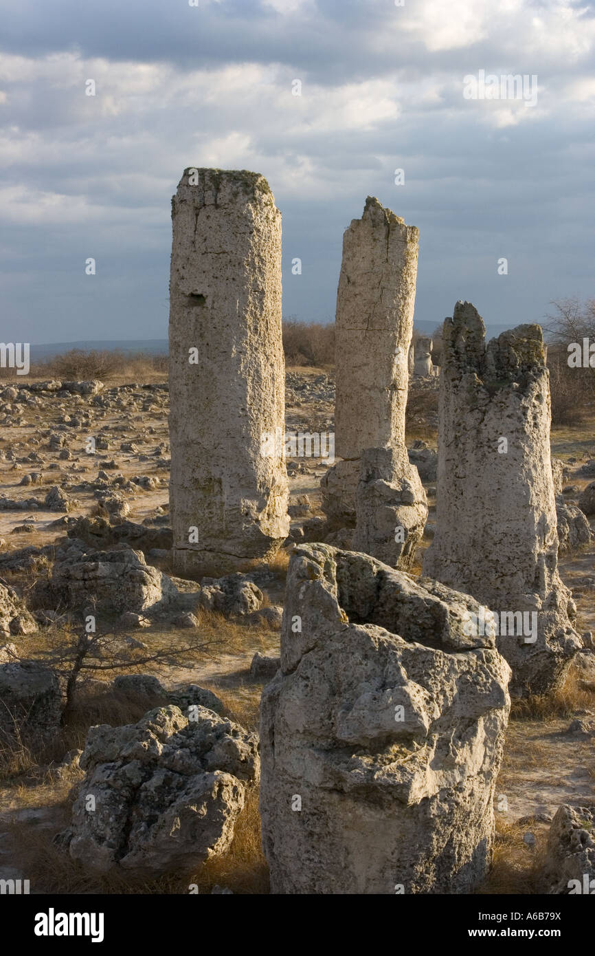 Pobiti Kamani, Nature phenomenon, standing stones, cylindrical ...